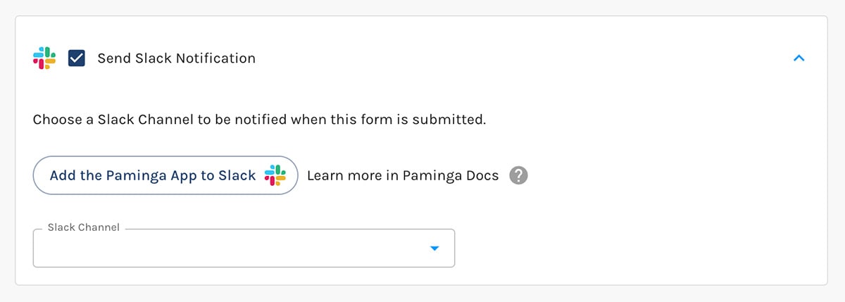 Slack Notifications, Zapier Triggers, and Webhook Actions for the New Form Builder | Paminga Blog